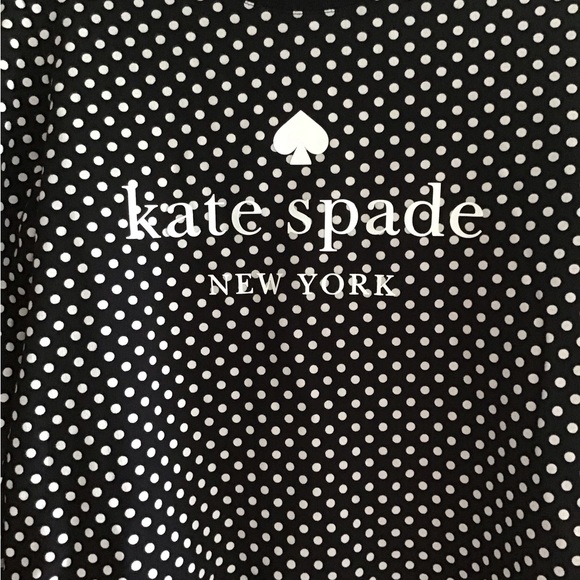 kate spade | Tops | Kate Spade Black And White Polka Dot Top | Poshmark